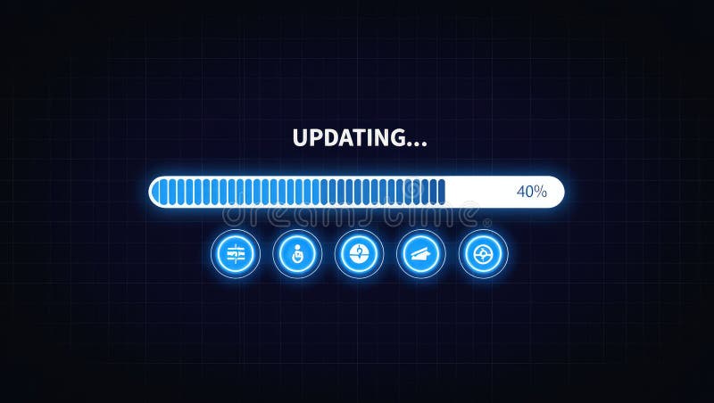 Update Software Application Upgrade Technology Concept. Stock Illustration - Illustration of ...