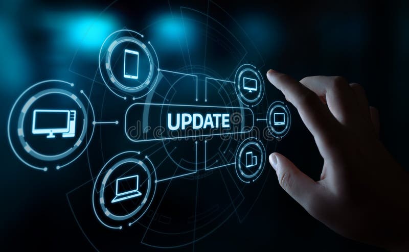 Update Software Computer Program Upgrade Business Technology Internet Concept Stock Image ...