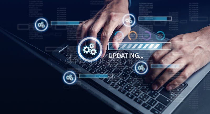 Update Software And Installing New Version System In Computer Man 8681