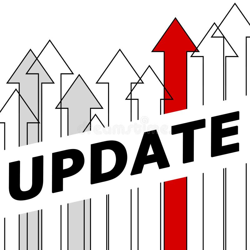 Update with some arrows stock illustration. Illustration of software ...