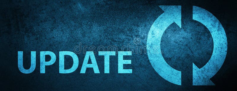 Update Special Blue Banner Background Stock Illustration - Illustration ...