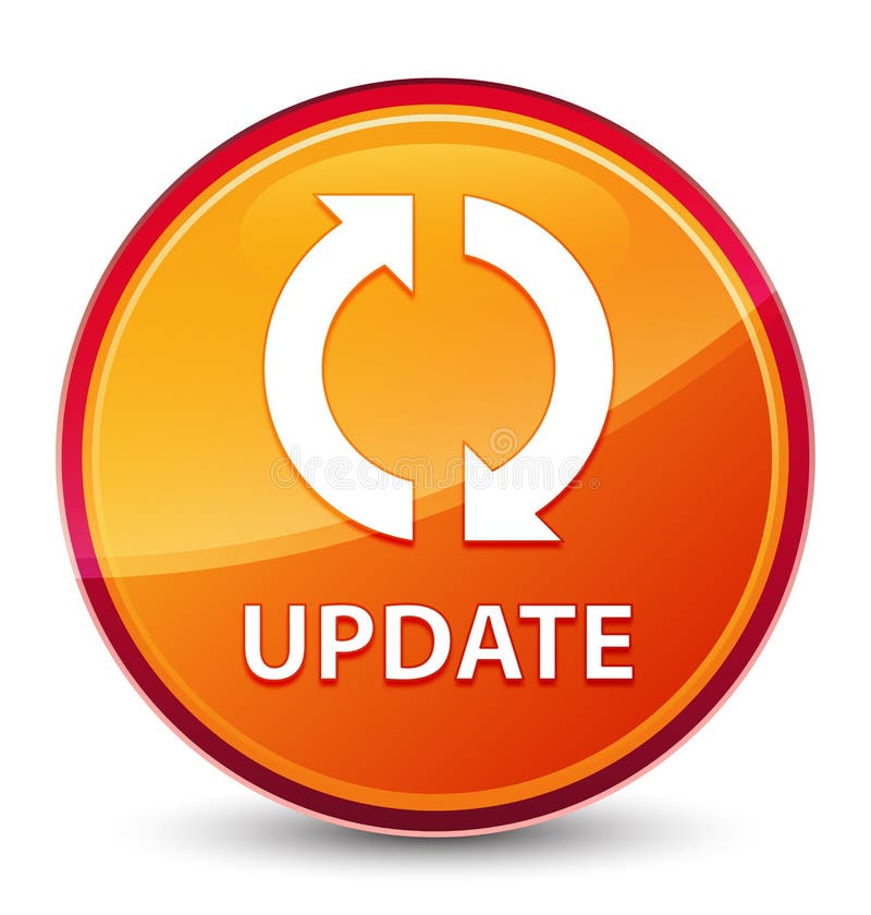 Update Orange Square Button Red Ribbon In Middle Stock Illustration ...