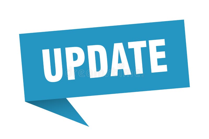 Update speech bubble. stock vector. Illustration of speech - 153640740