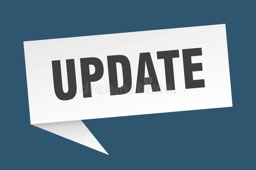 Update speech bubble. stock vector. Illustration of peeler - 154055065