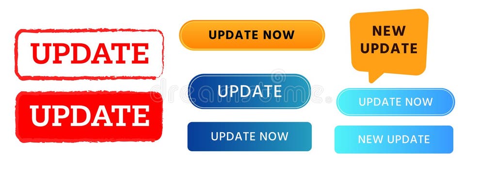 Update Stamp Sticker Speech Bubble and Button Upgrade Version System ...