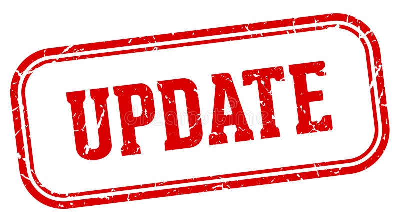 Update Stamp. Update Rectangular Stamp on White Background Stock Vector ...