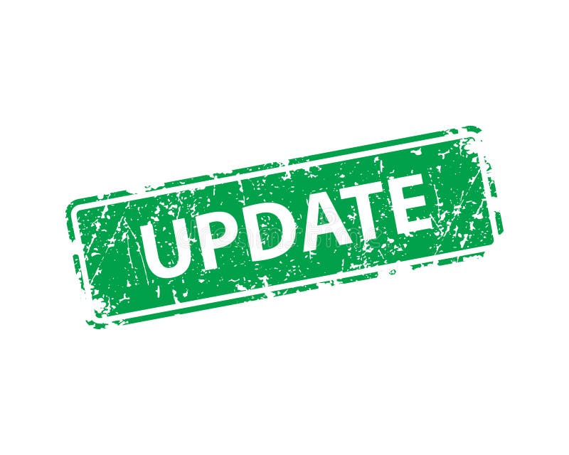 Update Stamp Vector Texture. Rubber Cliche Imprint Stock Vector ...