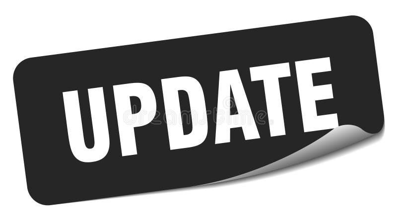 Update Sticker. Update Label Stock Vector - Illustration of isolated ...