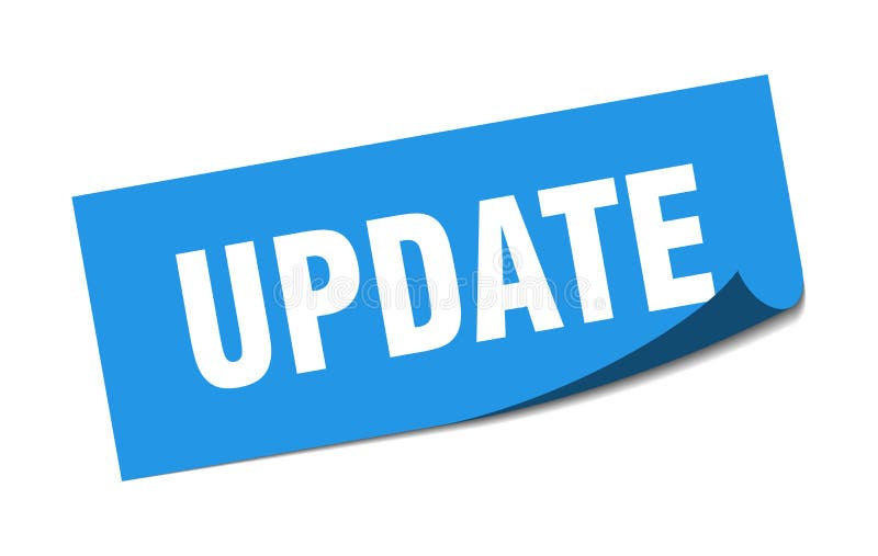 Update sticker. stock vector. Illustration of page, isolated - 153944157