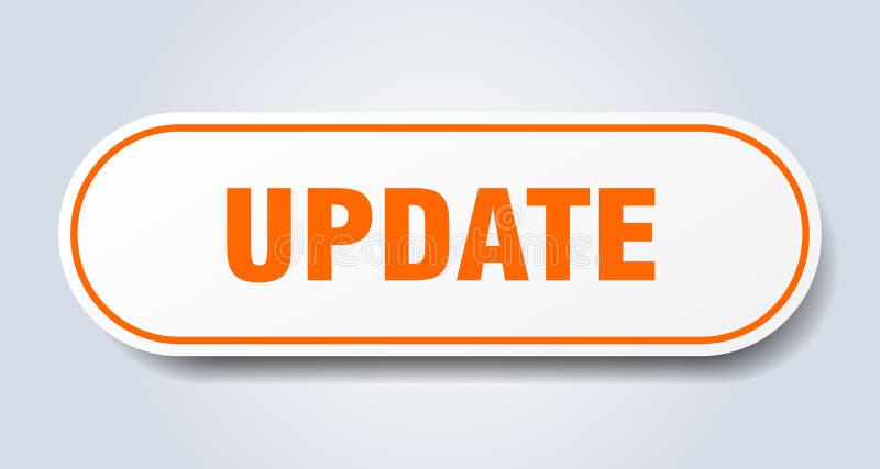 New update sticker. stock vector. Illustration of sticker - 153585528