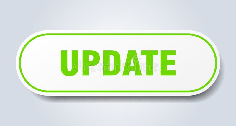 New update sticker. stock vector. Illustration of sticker - 153585528