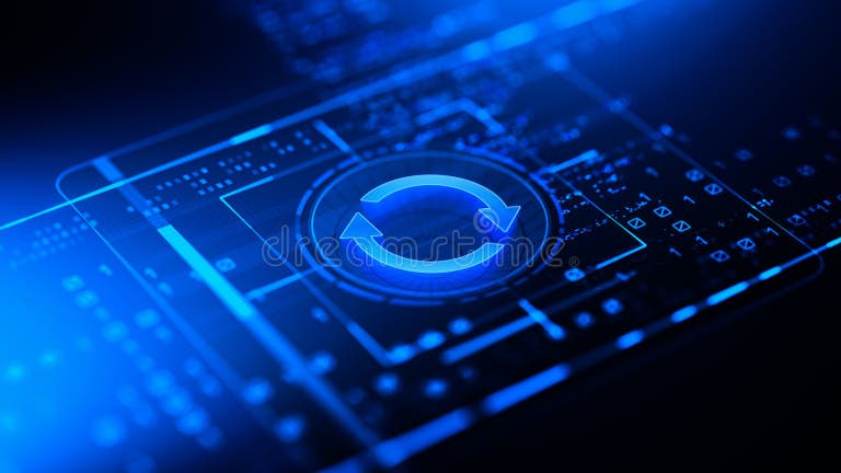 Update Symbol - Modern Software Upgrade and System Improvement Concept ...