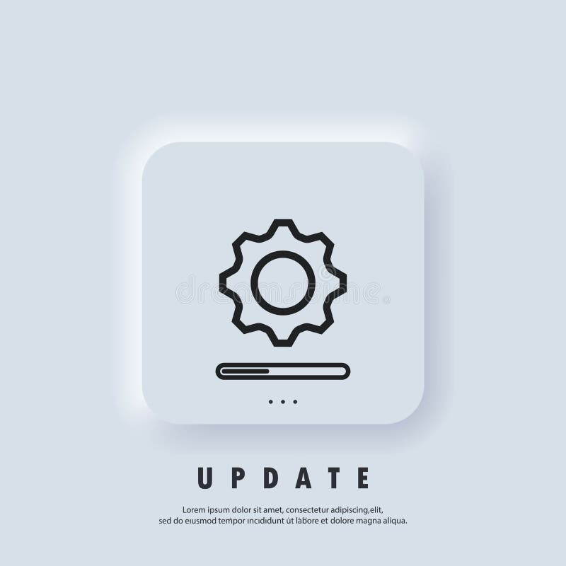 Update System Icon Vector. Modern Flat Design Vector Illustration ... Update System Icon Vector. Modern Flat Design Vector Illustration ...