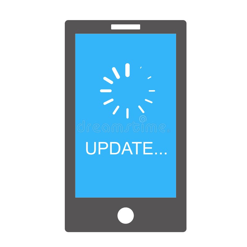 Update System Software Icon on White Background. Flat Style. Upgrade ...