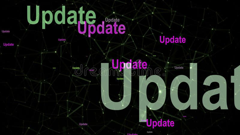 Update Text Against Network Background Stock Illustration ...