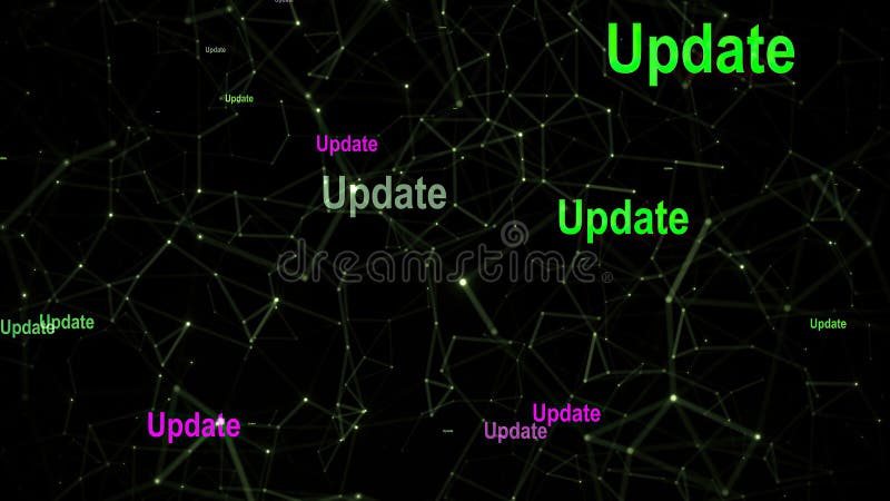 Update Text Against Network Background Stock Illustration ...