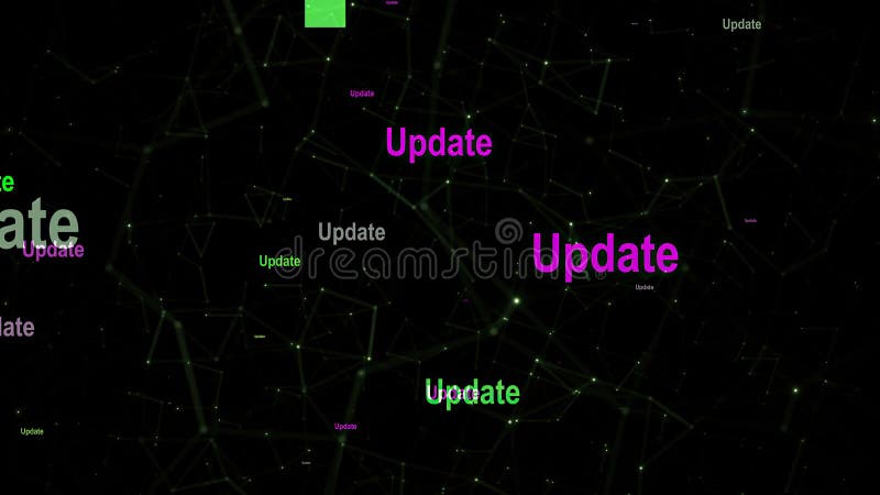 Update Text Against Network Background Stock Illustration ...
