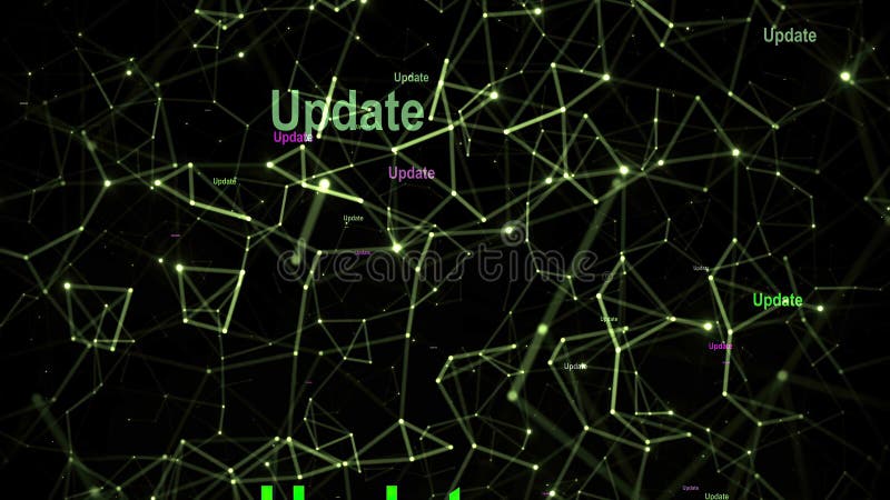 Update Text Against Network Background Stock Illustration ...