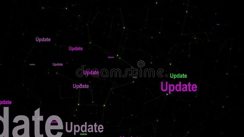 Update Text Against Network Background Stock Illustration ...