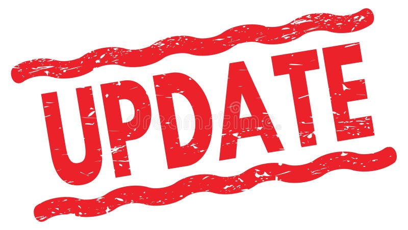 UPDATE Text on Red Lines Stamp Sign Stock Illustration - Illustration ...