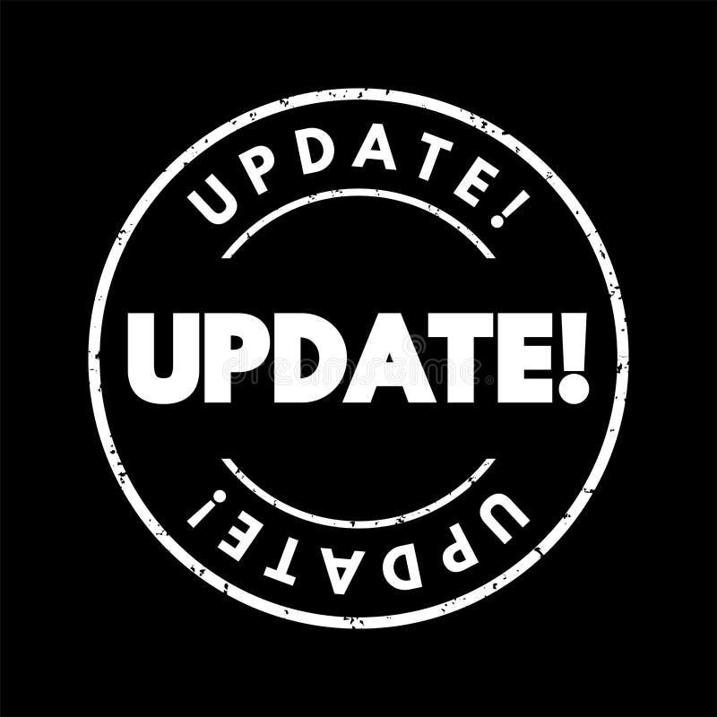 Update Text Stamp, Technology Concept Background Stock Illustration ...