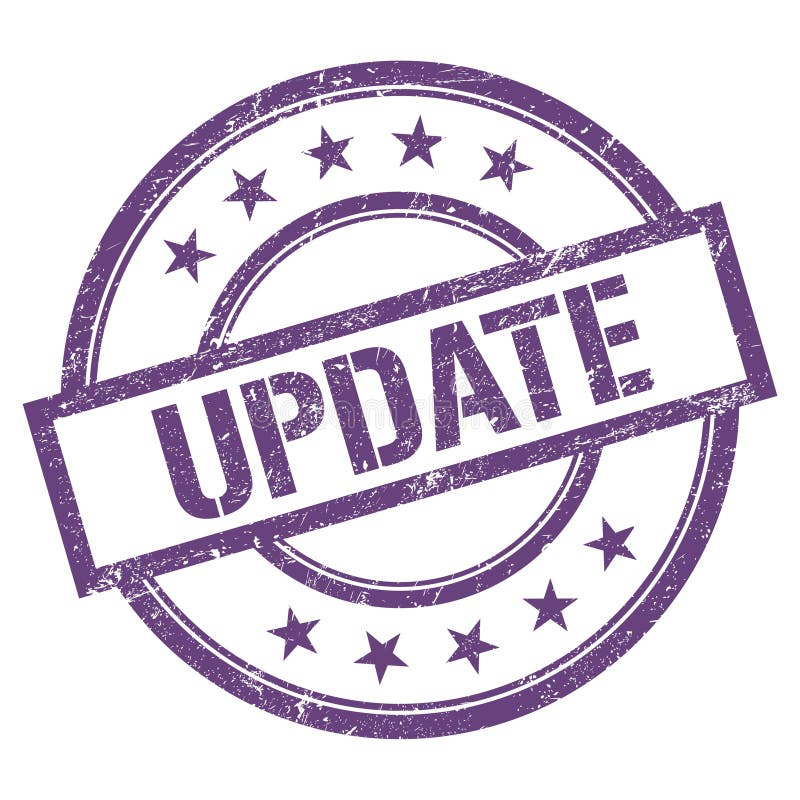 UPDATE Text Written on Purple Violet Vintage Stamp Stock Illustration ...