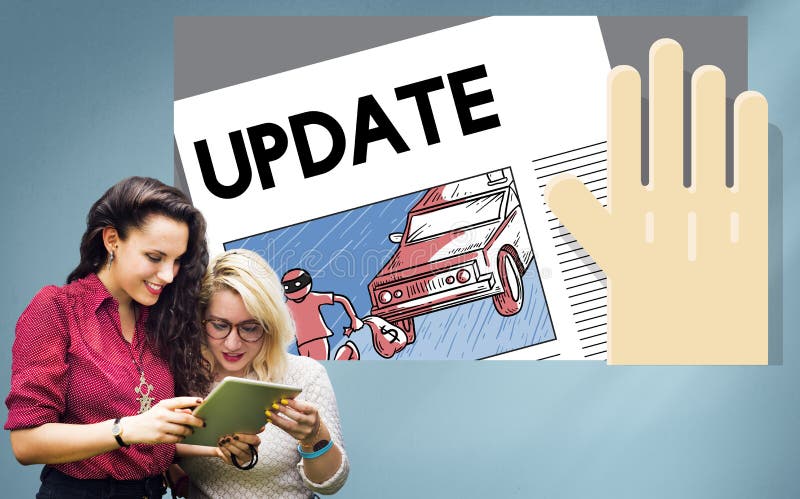 Update Trending Breaking News Report Information Concept Stock Image ...