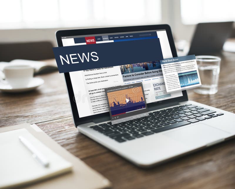 Update Trends Report News Flash Concept Stock Photo - Image of ...