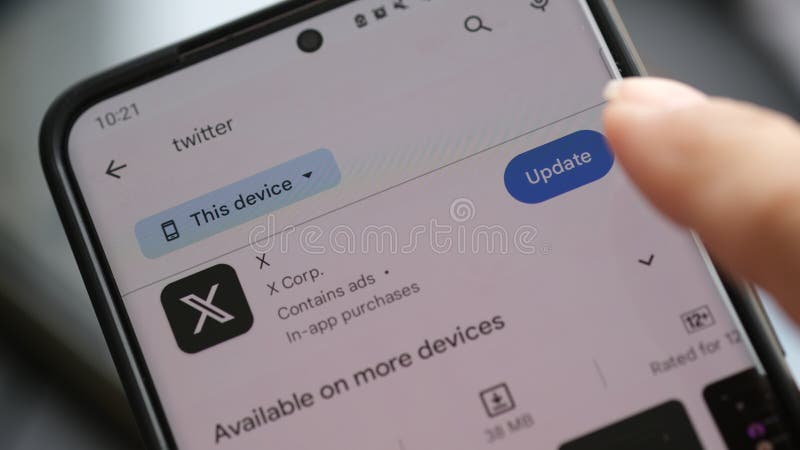 Twitter Application Rename To X Application. Editorial Photo - Image of ...