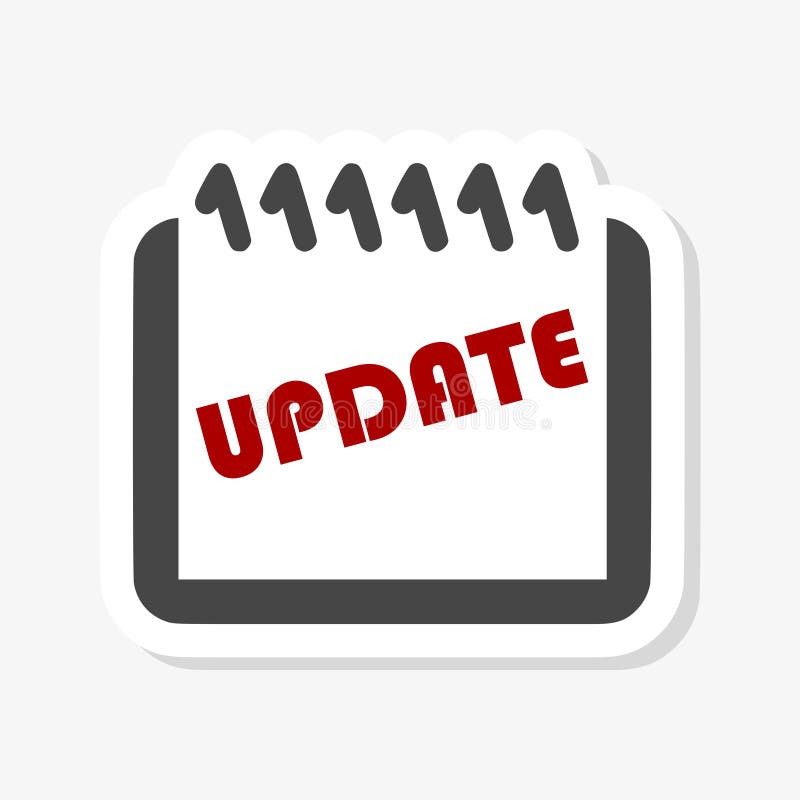 Update, Update Software Sticker Stock Vector - Illustration of ...