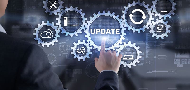 Update on Virtual Blue Screen. Internet and Technology Concept 2022 ...