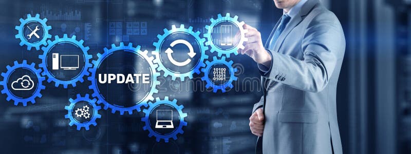 Update on Virtual Blue Screen. Internet and Technology Concept 2021 ...