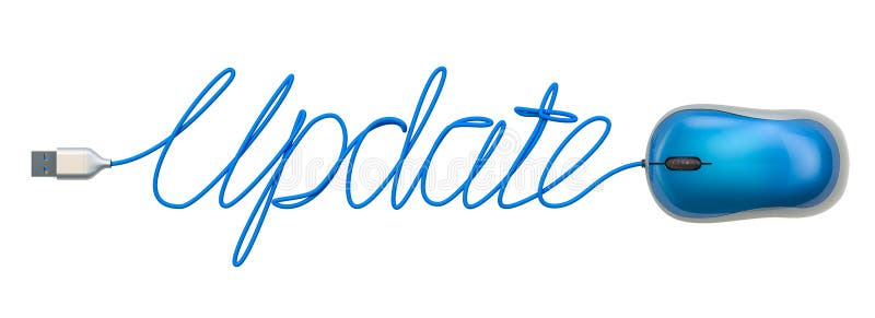 Mouse Cable Shape Word Update Stock Illustrations – 6 Mouse Cable Shape ...