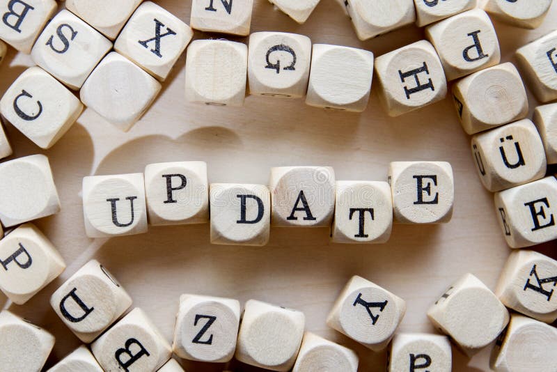 Letter Block Update Sign Stock Photos - Free & Royalty-Free Stock ...