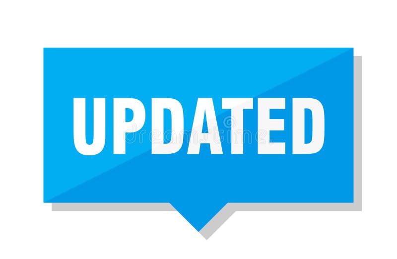 Updated price tag stock vector. Illustration of marker - 118940225