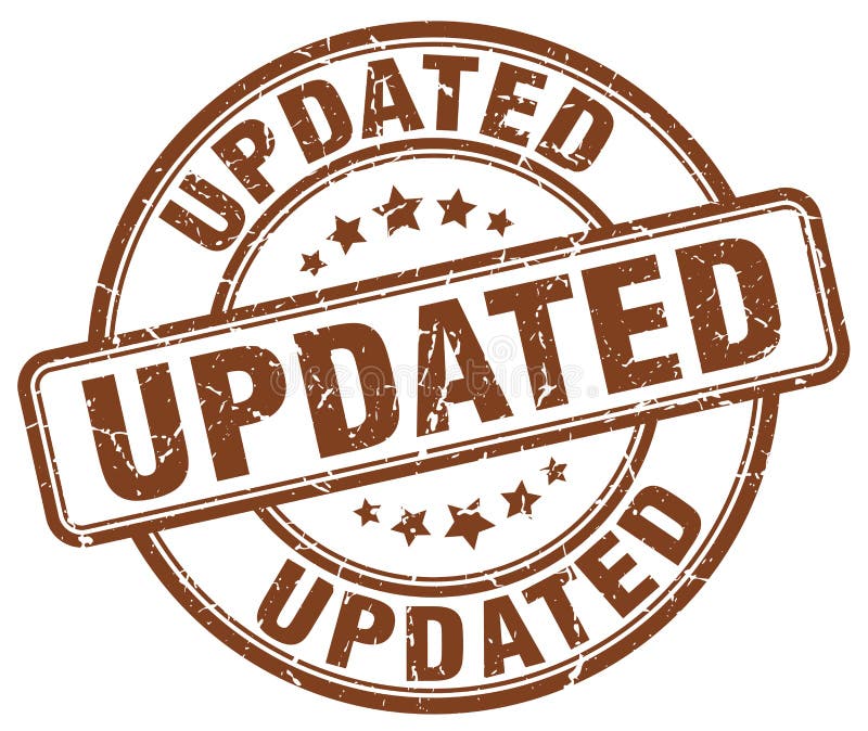 Updated stamp stock vector. Illustration of sign, square - 122013176