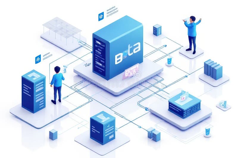 Updated Hosting Structure stock illustration. Illustration of structure ...