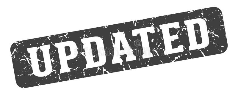 Updated Rectangular Sign. Updated Stamp Stock Vector - Illustration of ...