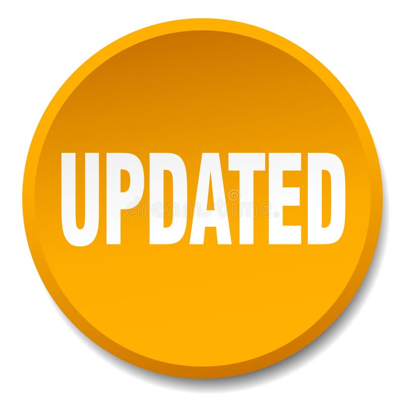 Updated button stock vector. Illustration of graphic - 122783313