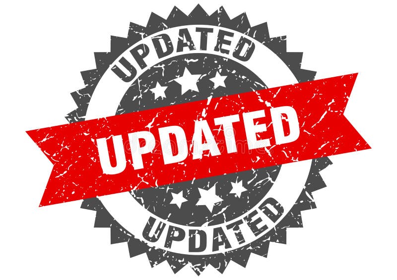 Updated stamp stock vector. Illustration of background - 124947064