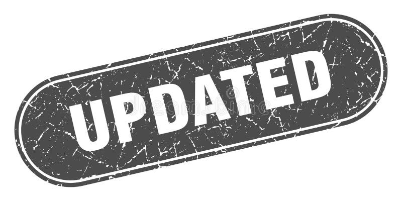 Updated Sign Over Colorful Lines Background Stock Vector - Illustration ...