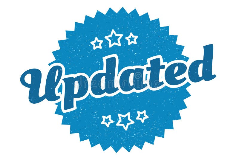 Updated Sign. Updated Vintage Retro Label Stock Vector - Illustration ...
