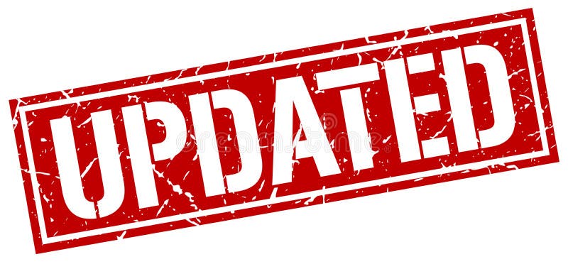 Updated stamp stock vector. Illustration of square, badge - 120872653