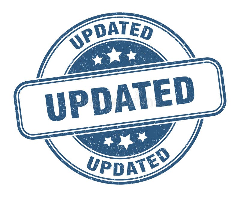 Updated Stamp. Updated Round Grunge Sign Stock Vector - Illustration of ...