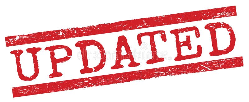 UPDATED Text on Red Lines Stamp Sign Stock Illustration - Illustration ...