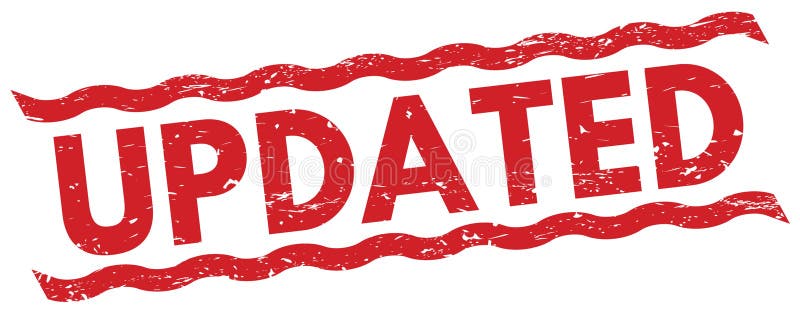 UPDATED Text on Red Lines Stamp Sign Stock Illustration - Illustration ...