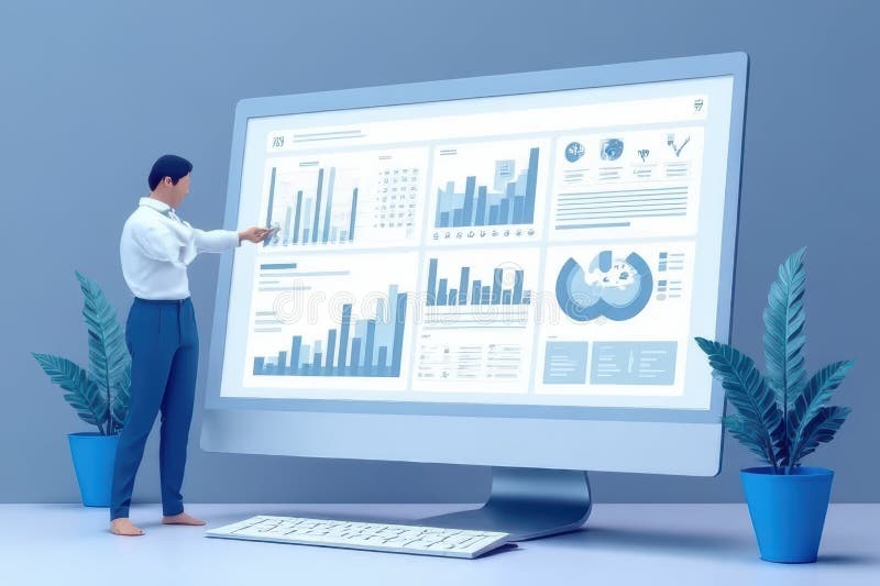 Updated Visualization of Modernized Review System Stock Illustration ...