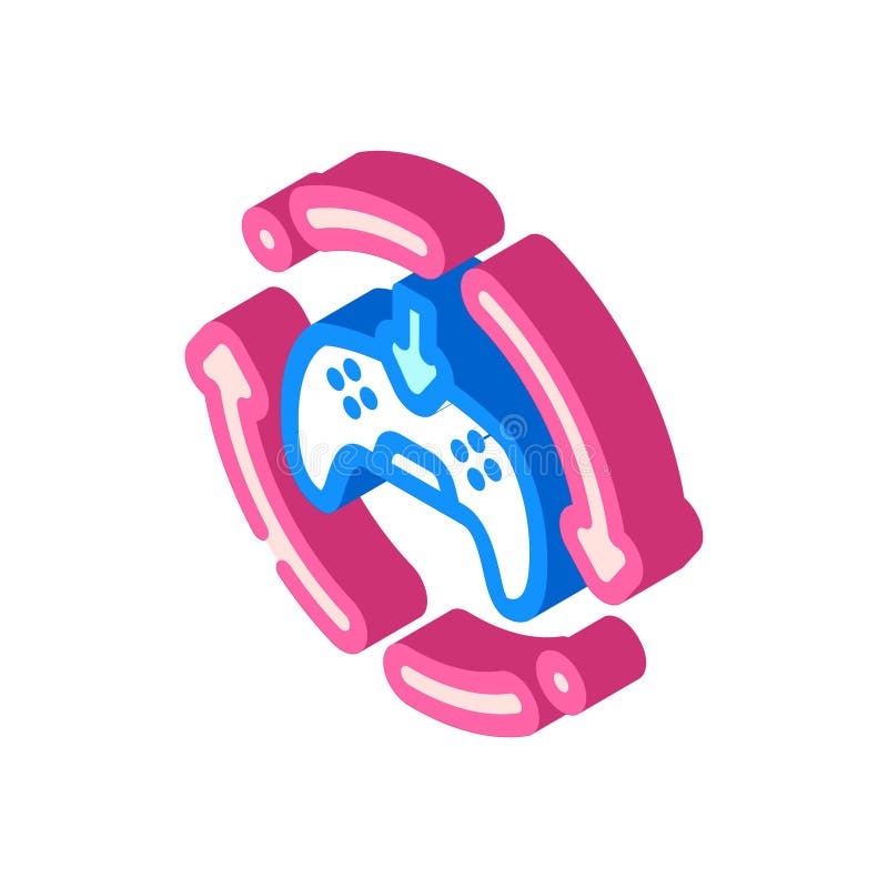 Updates Game Development Isometric Icon Vector Illustration Stock ...