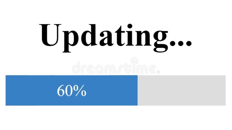 Updating Progress Bar until Completed on Online Web Page. Device Screen ...