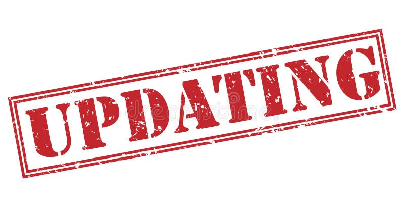 Updating rubber stamp stock vector. Illustration of grunge - 87821081